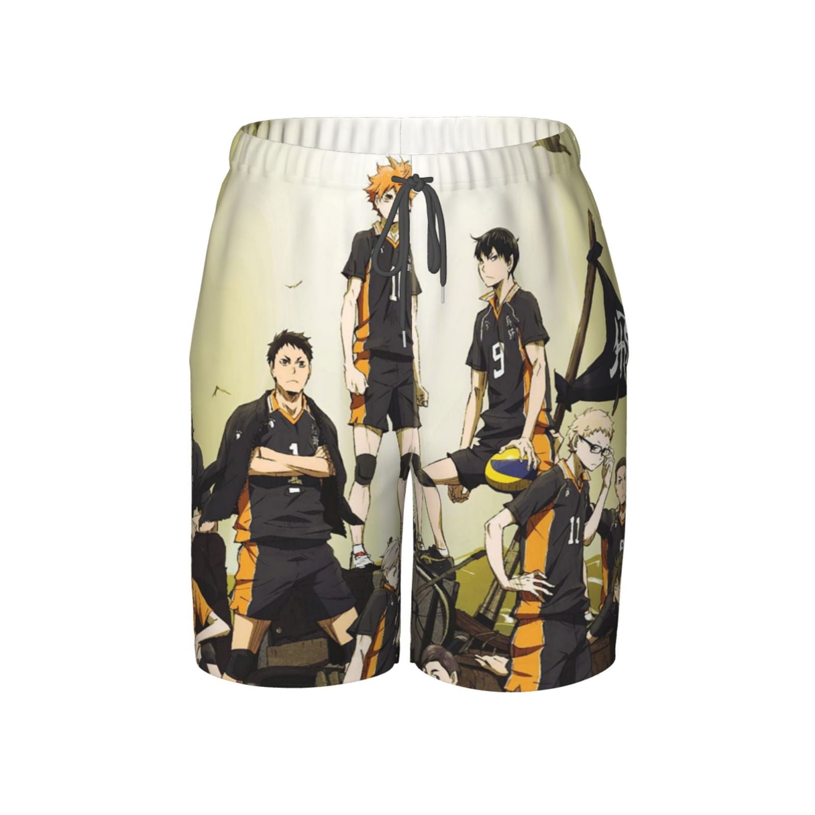 Haikyuu Anime Boy's Board Shorts Teen Swim Trunks Drawstring Quick Dry ...