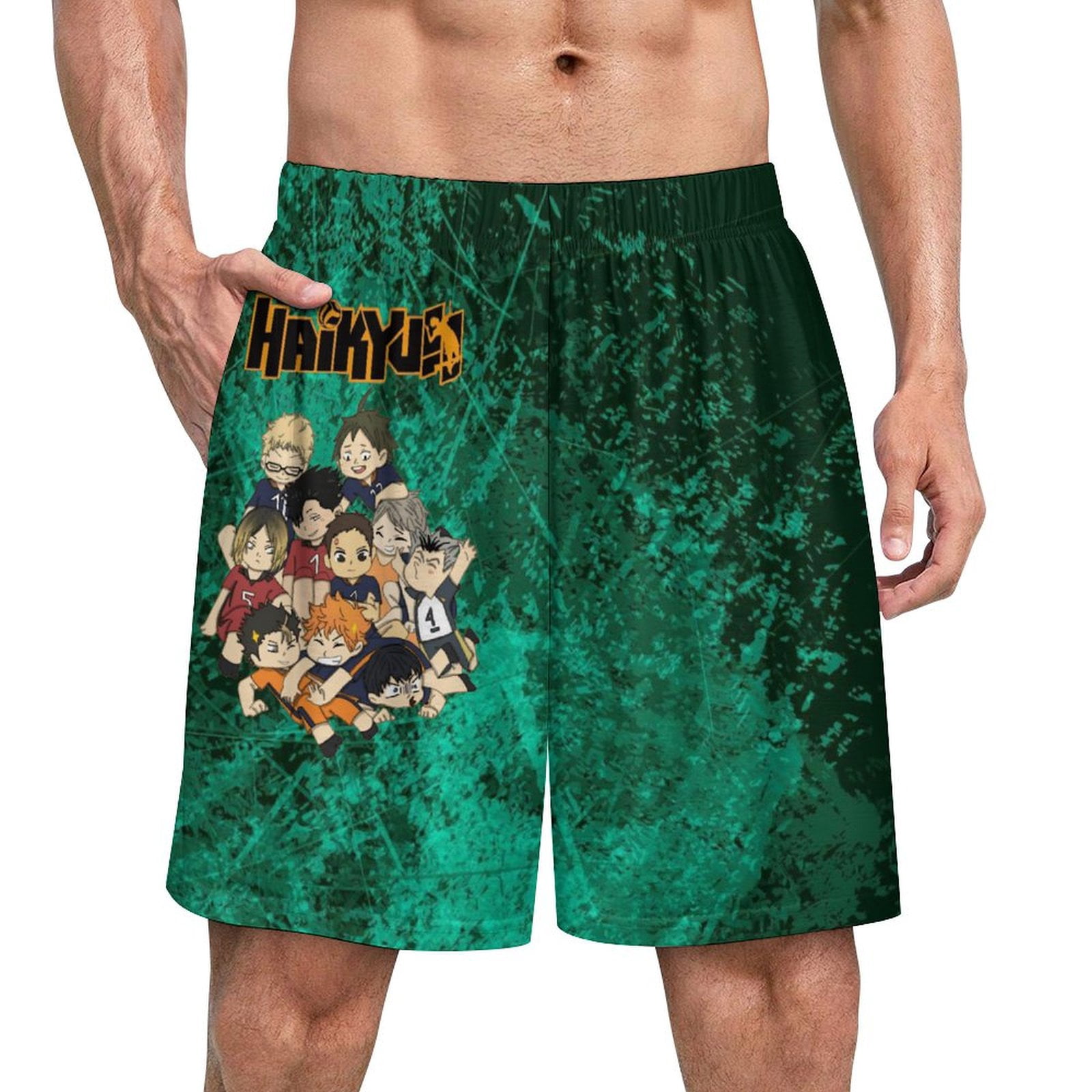 Haikyuu Anime Men's Pajama Pants Sleepwear Lounge Shorts Bottoms Summer ...