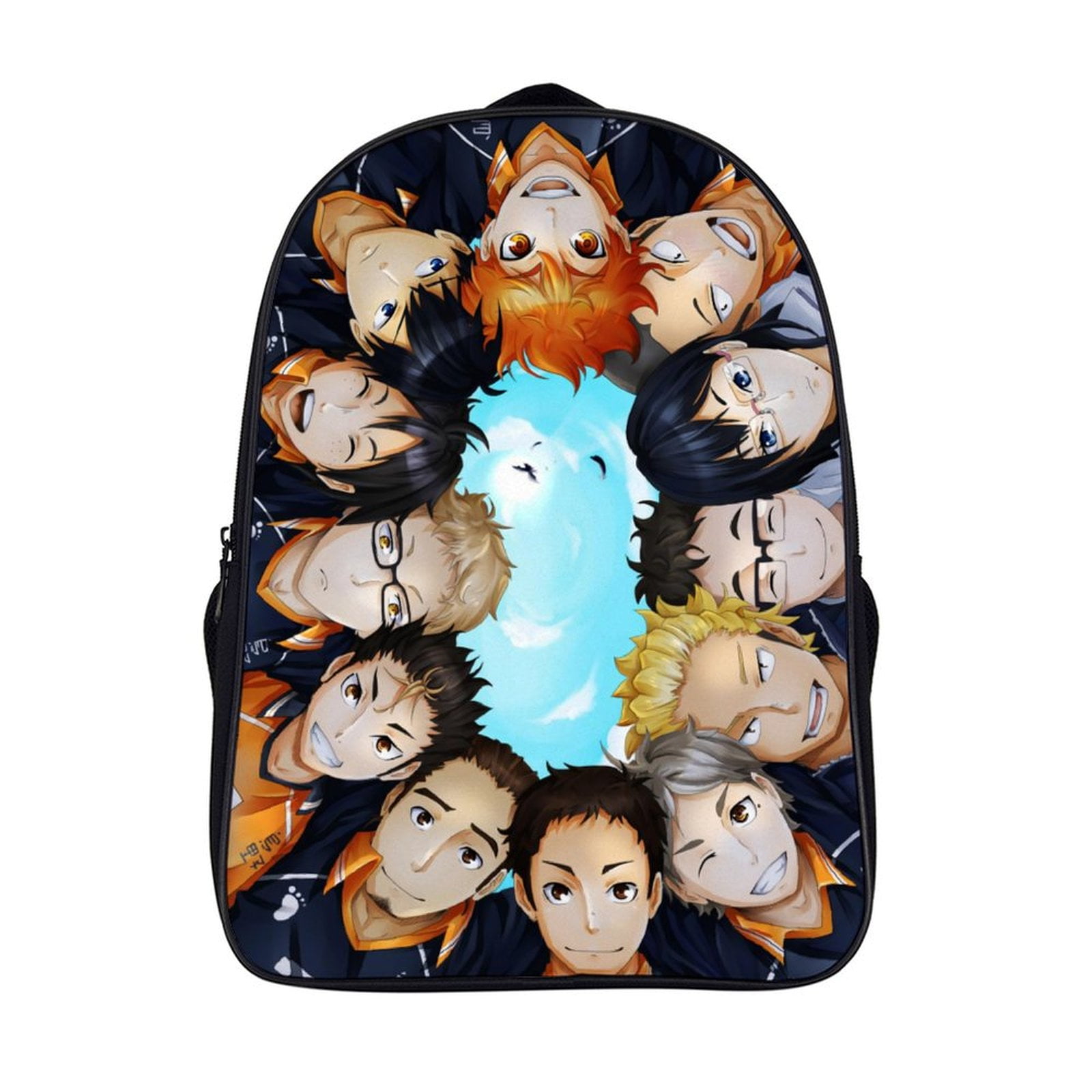 Haikyuu Anime Team Backpack Student School Bag Satchel Bookbag 2 ...