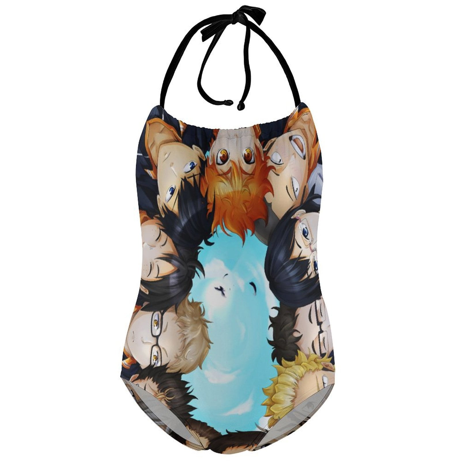 Haikyuu Anime Team Girl's Swimsuit One-piece Summer Hawaii Beach Kid's ...