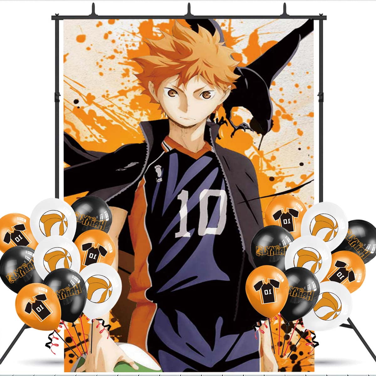 Haikyuu Backdrop Balloons Banner Party Decorations Taspestry Wall Decor ...