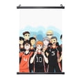 Haikyuu Black Plastic Shaft Hanging Poster Canvas Wall Hanging Banner ...