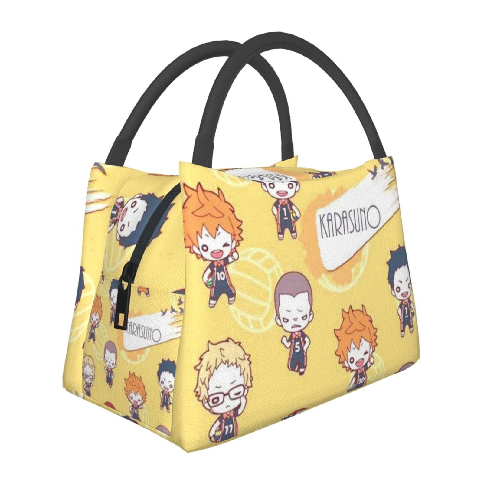 Haikyuu Cartoon Portable Insulation Lunch Bags,Thermal Bento Bag ...