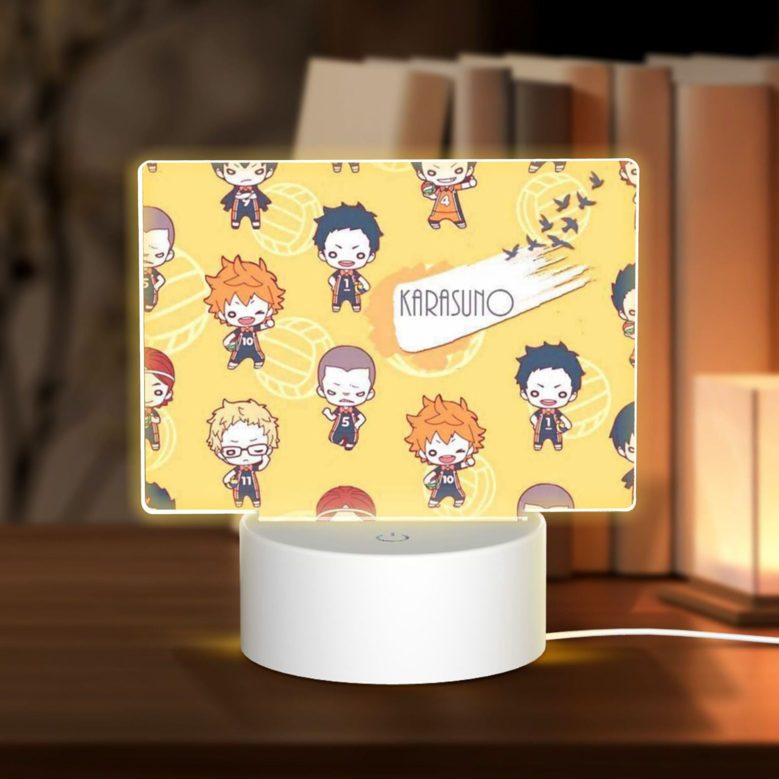 Haikyuu Cartoon Rectangular Acrylic Night Light Adjustable 3 Light ...