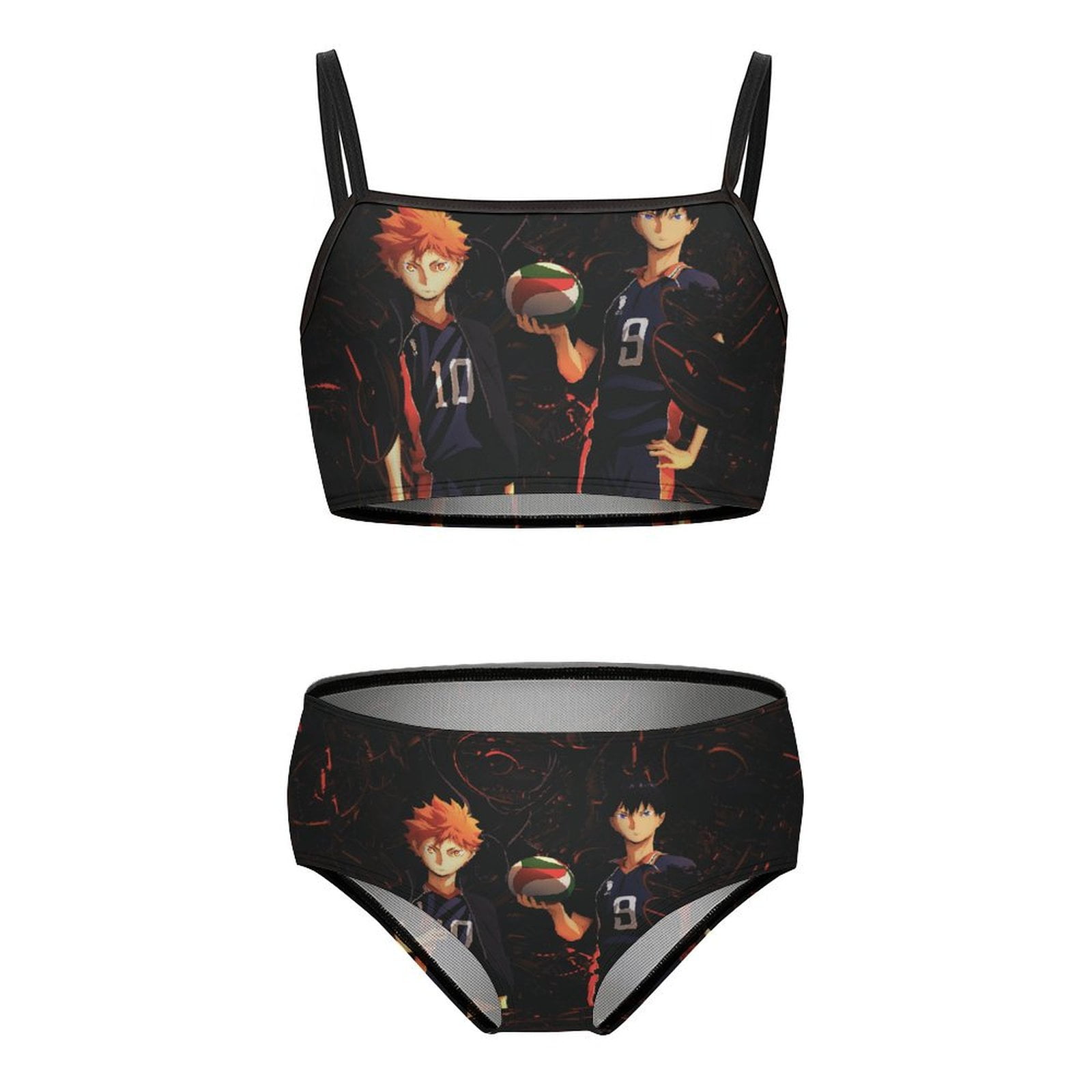Haikyuu Children's Swimsuit Girls Swimwear 2 Piece Bikini Sets Tankini ...
