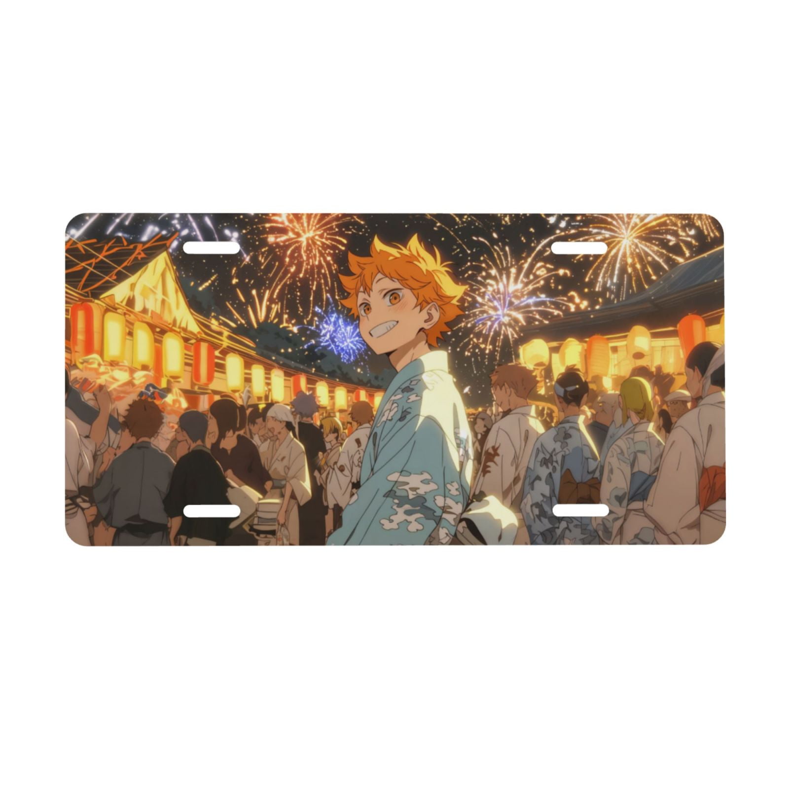 Haikyuu Hinata Shoyo License Plate, Car Front License Plates With 4 ...