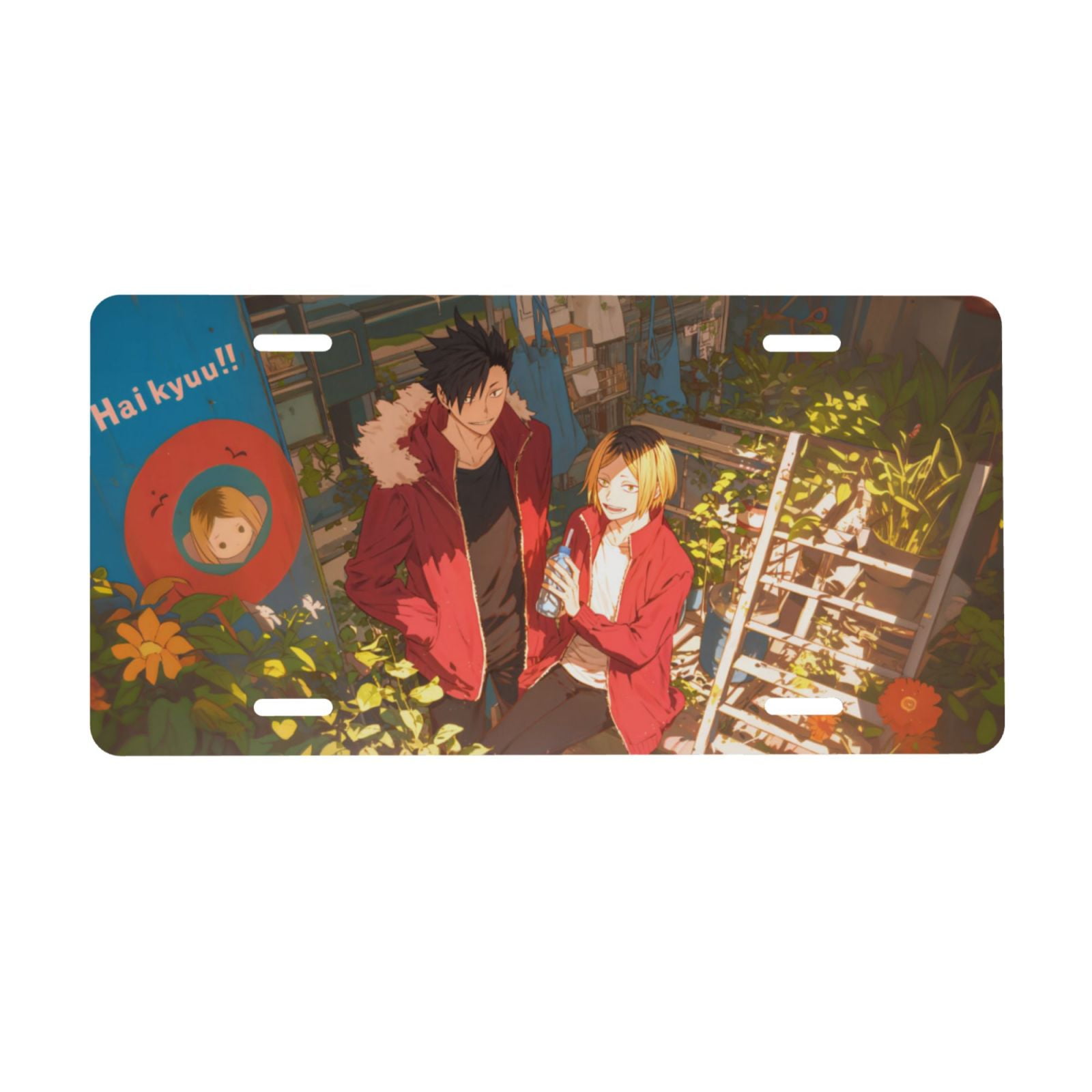 Haikyuu Kozume Kenma License Plate, Car Front License Plates With 4 ...
