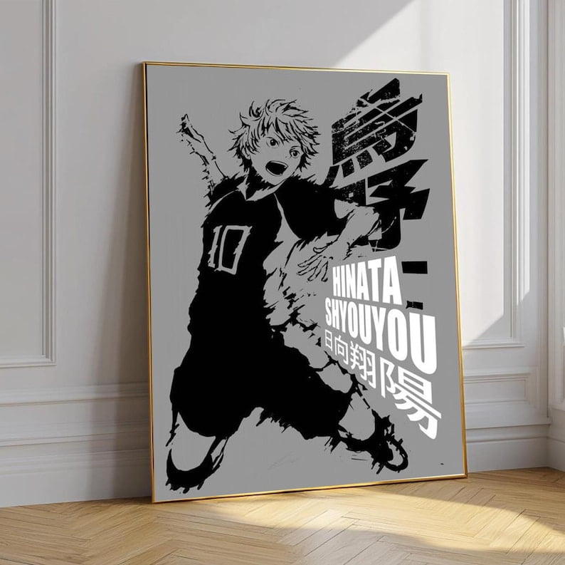 Haikyuu Manga Anime Wall Art Hinata Volleyball Spike Poster Gift for ...