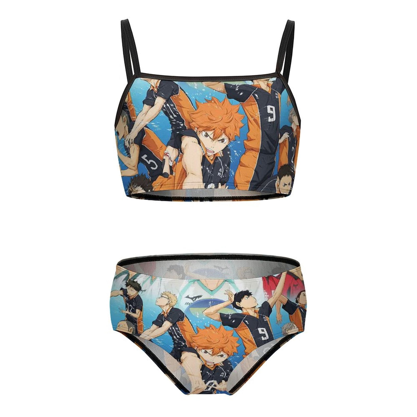 Haikyuu Poster Children's Swimsuit Girls Swimwear 2 Piece Bikini Sets ...