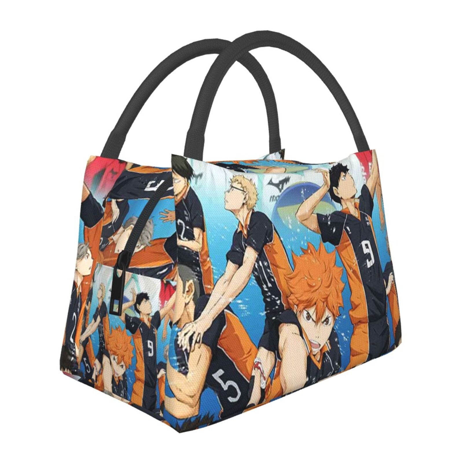 Haikyuu Poster Portable Insulation Lunch Bags,Thermal Bento Bag,Student ...