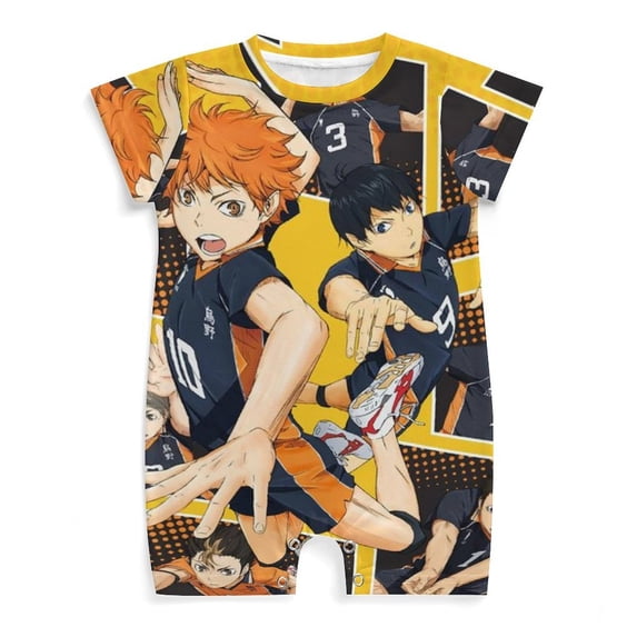 Haikyuu Team Baby One-Piece Rompers Summer Short Sleeve Outfit Clothing ...