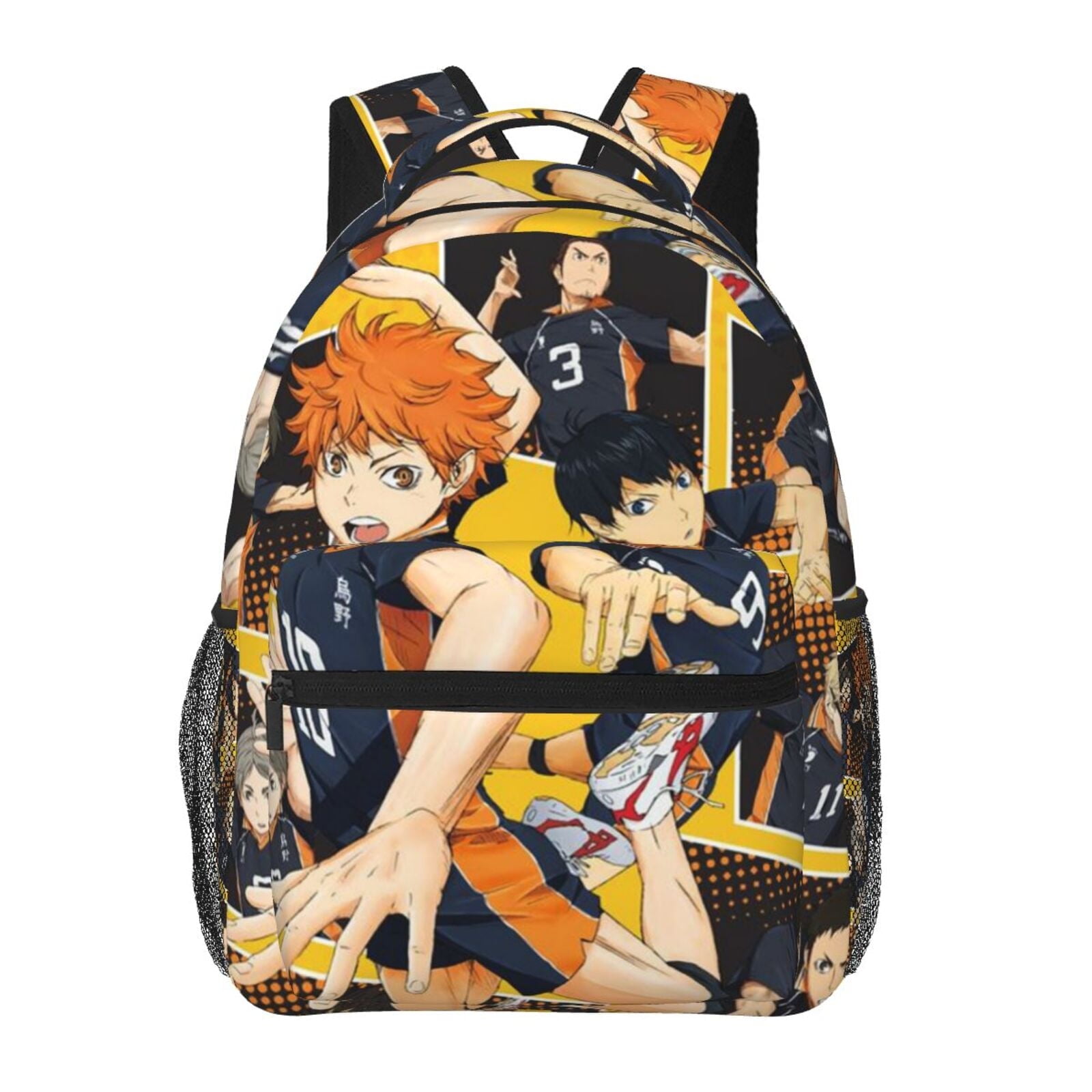 Haikyuu Team Backpack Shoulders Laptop Daypack Student School Bag ...