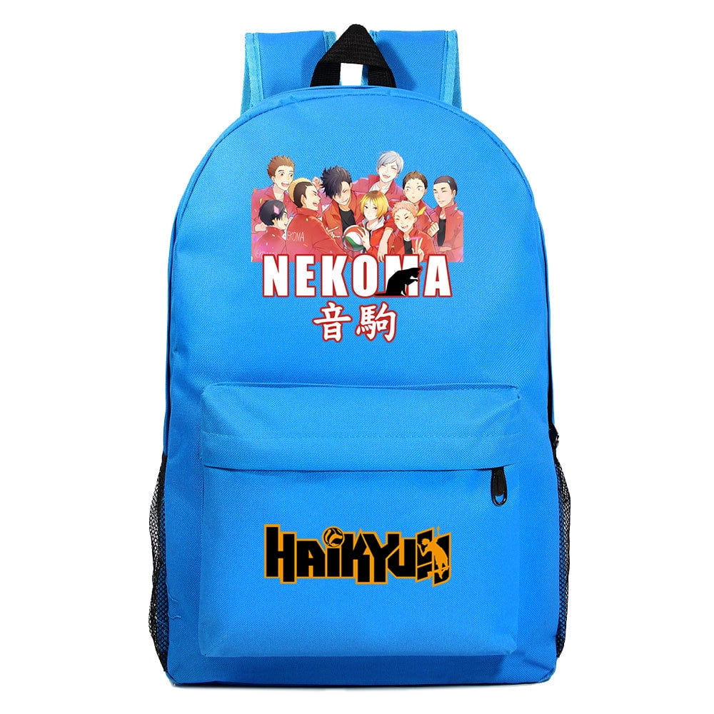 Haikyuu!! Theme Waterproof Backpack with Dual Side Mesh Pockets, Fits ...