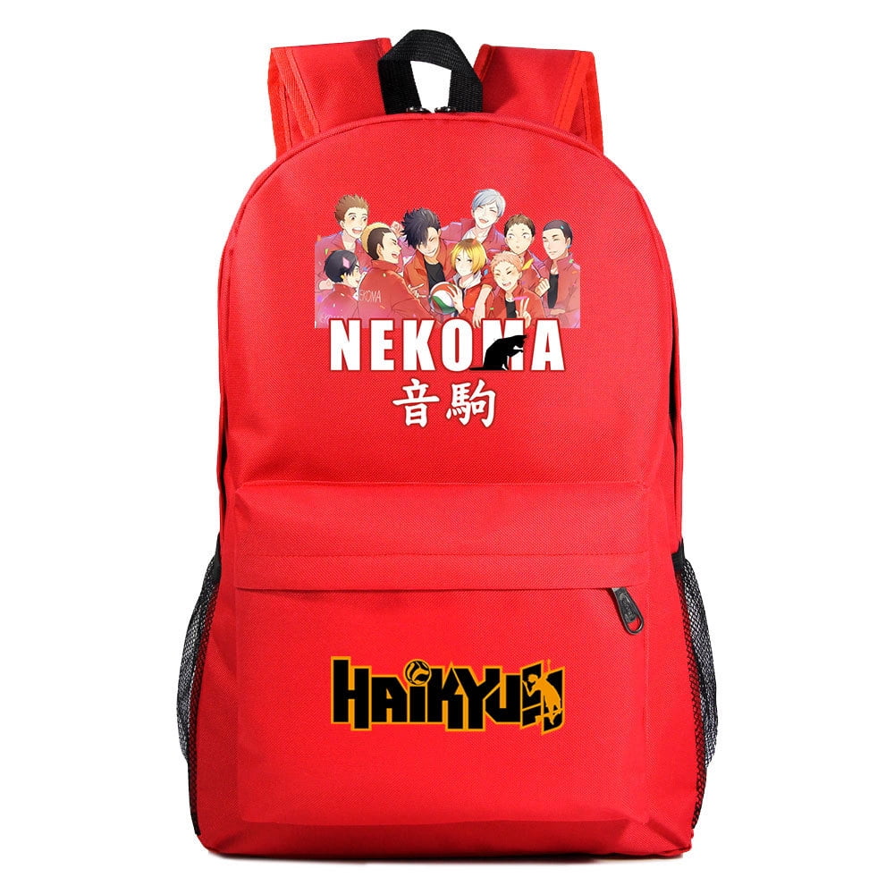 Haikyuu!! Theme Waterproof Backpack with Dual Side Mesh Pockets, Fits ...