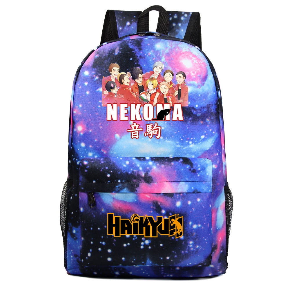 Haikyuu!! Theme Waterproof Backpack with Dual Side Mesh Pockets, Fits ...