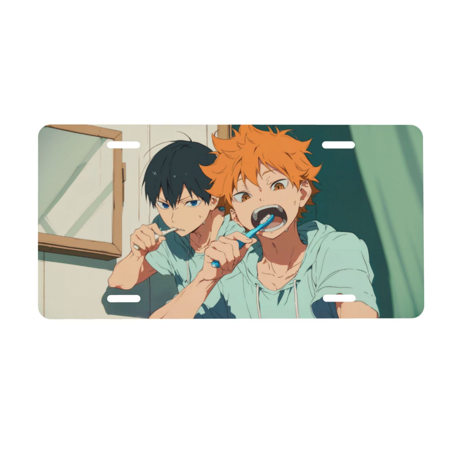 Haikyuu Tobio Kageyama Hinata Shoyo License Plate, Car Front License ...