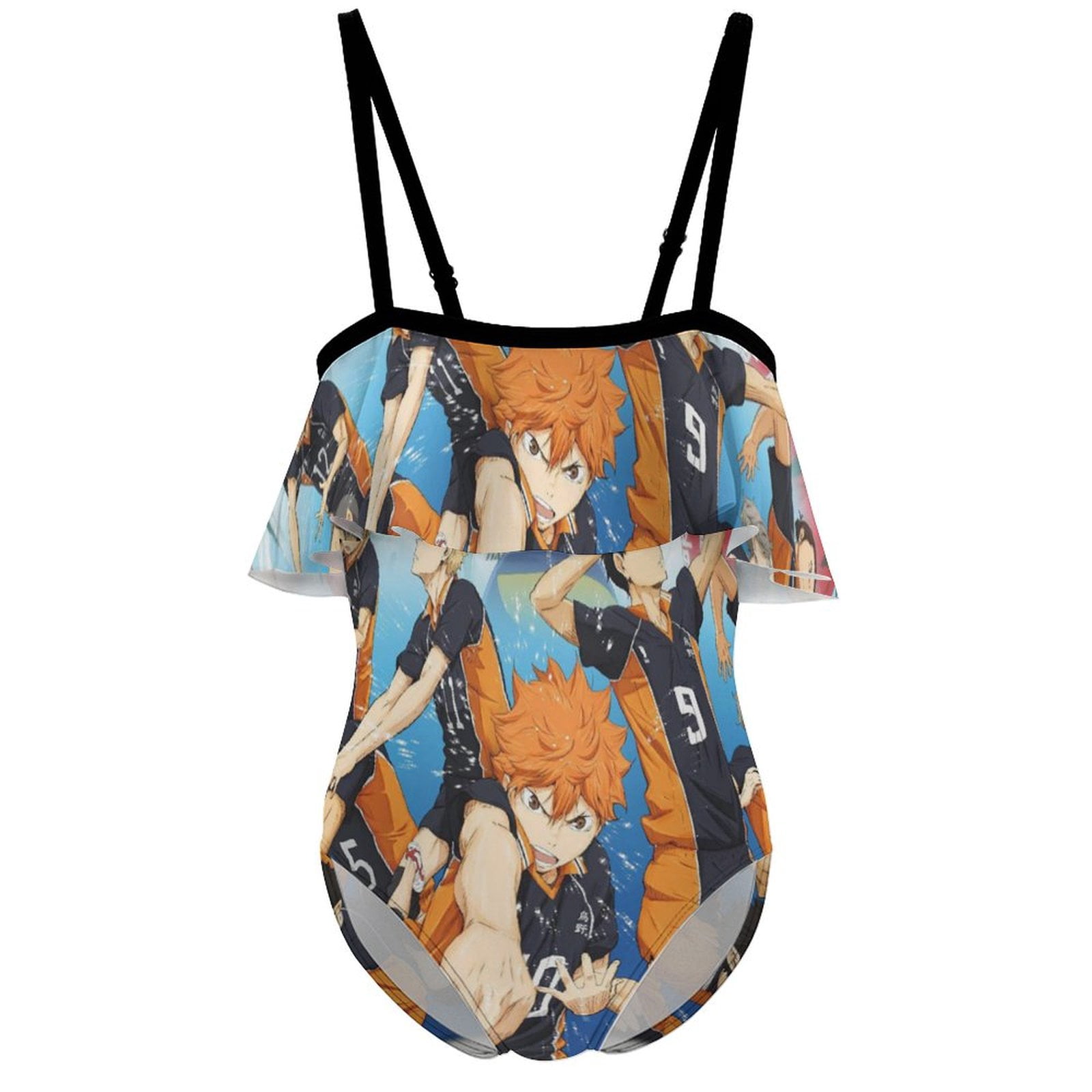 Haikyuu Volleyball Player Children's Swimsuit Adjustable Off Shoulder ...