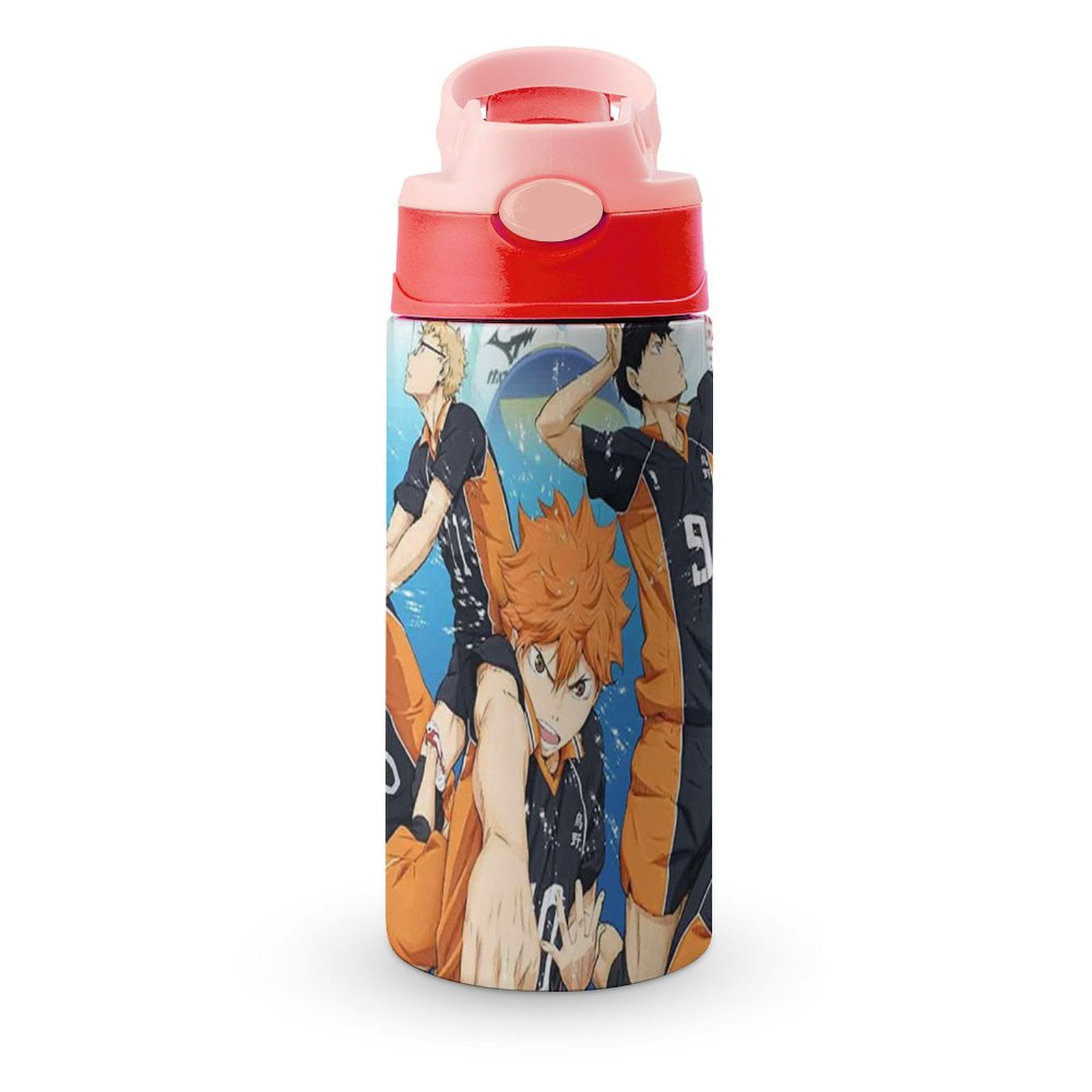 Haikyuu Poster Kid's Insulated Water Bottle With Straw Vacuum Stainless ...