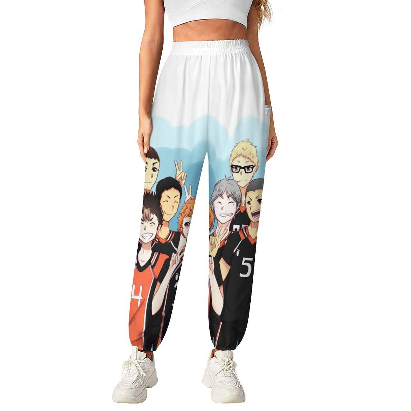 Haikyuu Women's Yoga Bloomers Pants Running Workout Gym Joggers ...