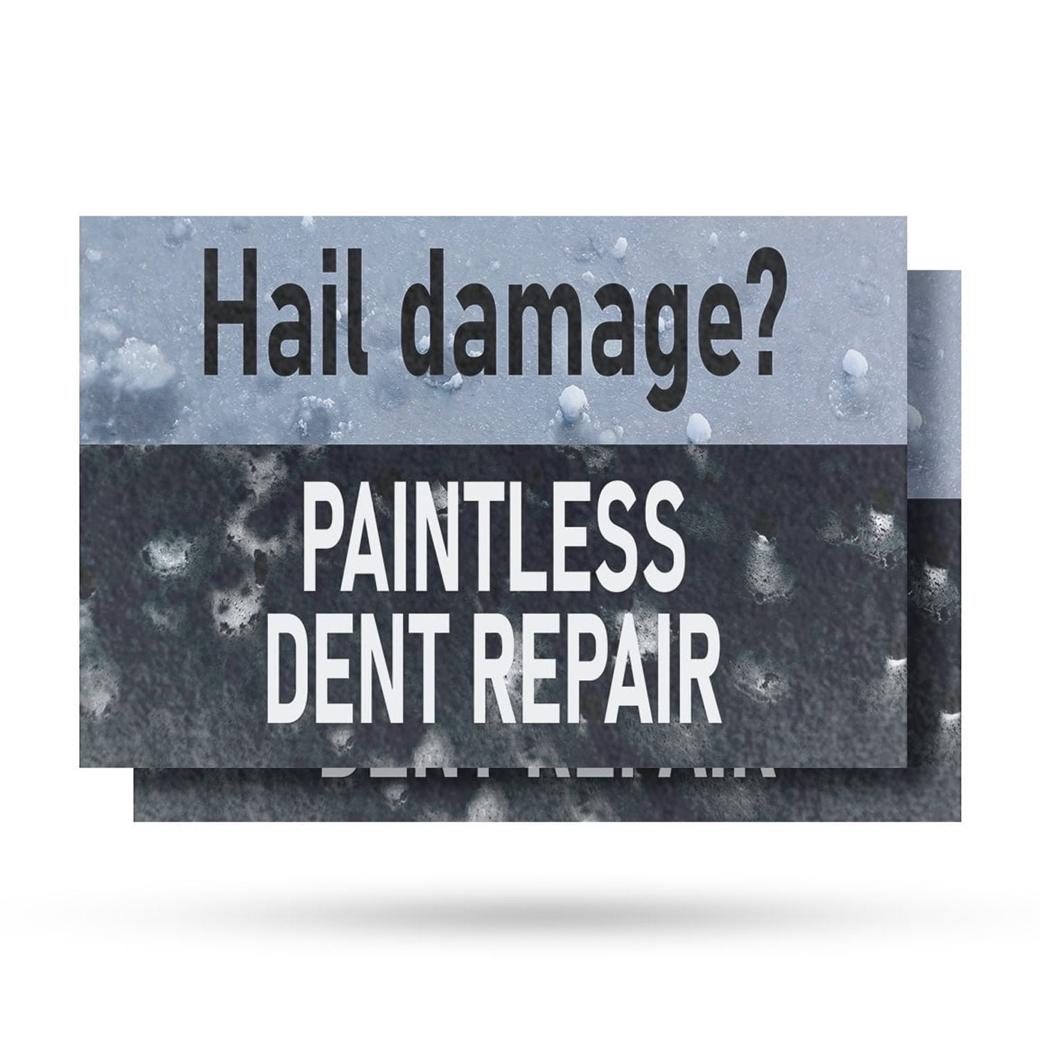 Hail Damage Paintless Dent Repair Vinyl Decal 2 Pack of 24 Inch x 36 ...