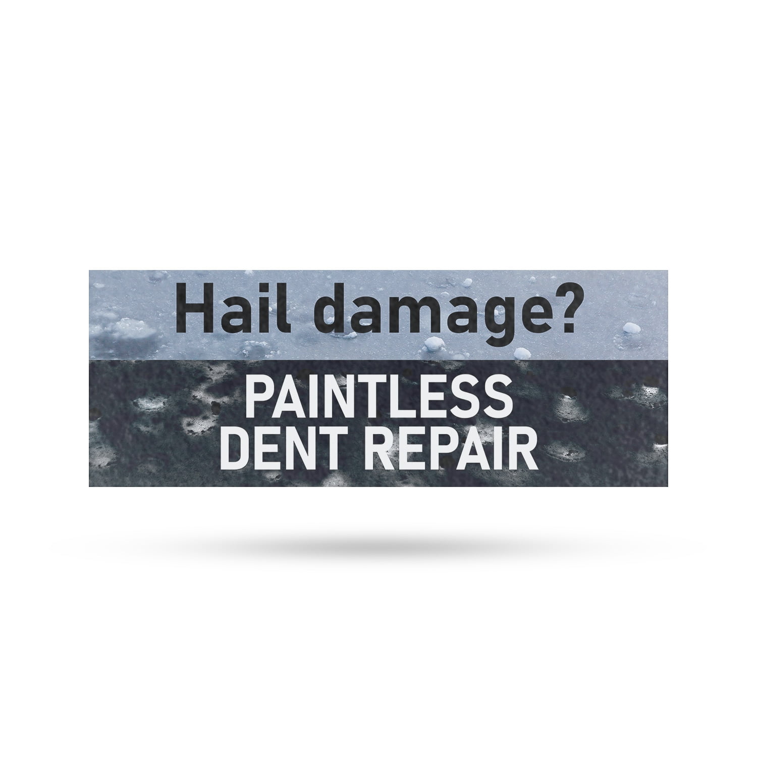 Hail Damage Paintless Dent Repair Vinyl Decal 36 Inch x 14 Inch ...