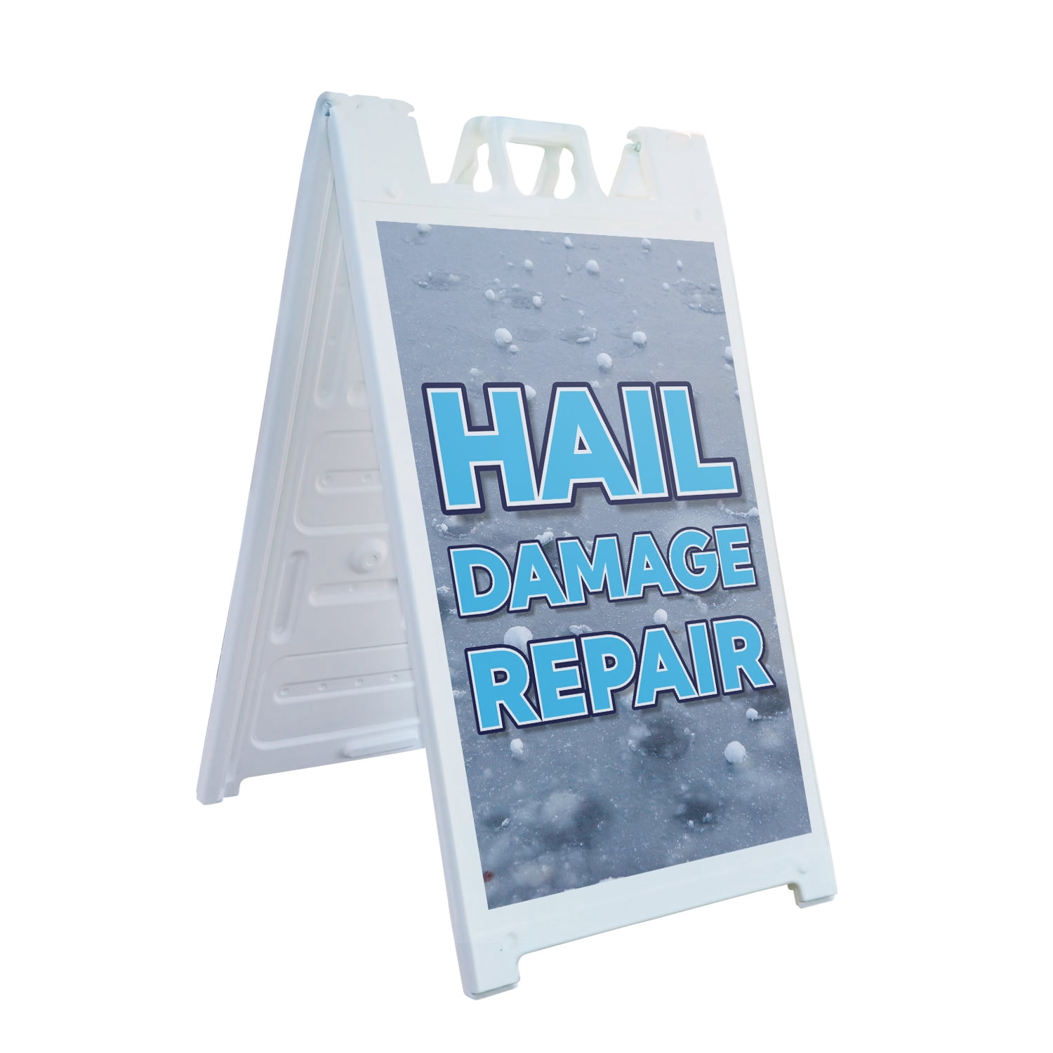 Hail Damage Repair 24" x 36" Double Sided A-Frame Sidewalk Sign ...
