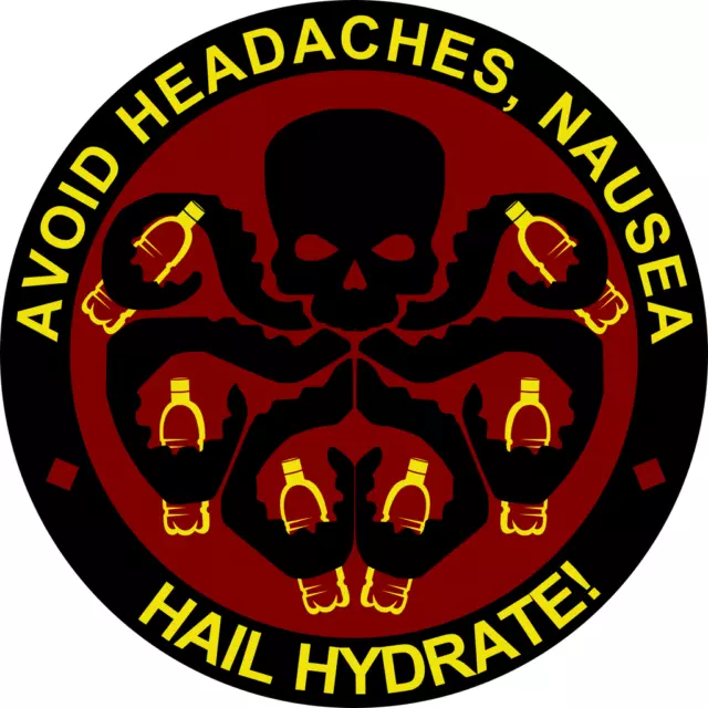 Hail Hydra Sticker Marvel Comics Phone Decal Water Bottle Stickers Car ...
