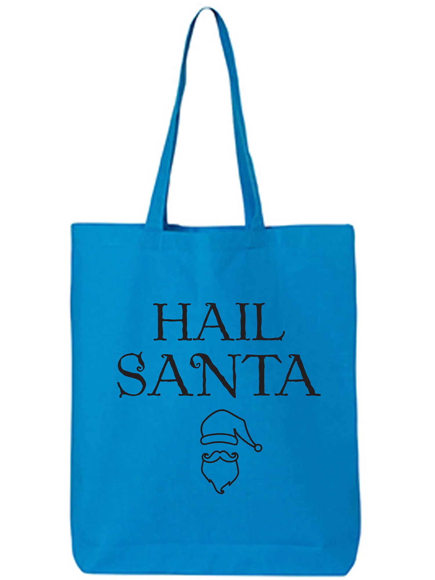 Hail Santa Cotton Canvas Tote Bag - Walmart.com