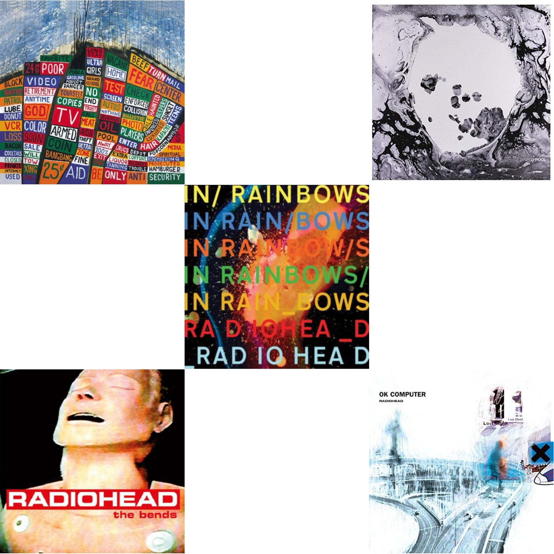 Hail To The Thief (2LP/45 RPM/180G) & Bends (180G) & In Rainbows (180G ...