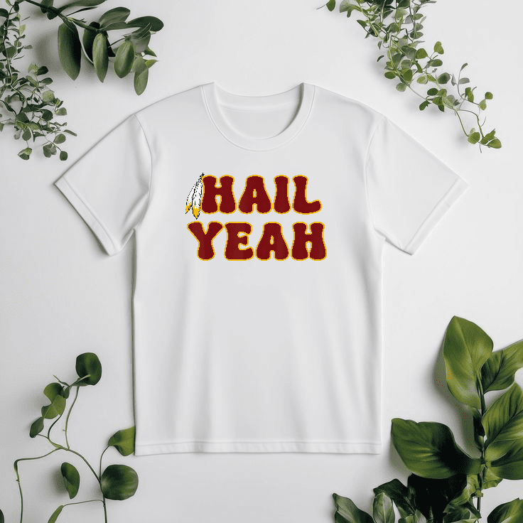 Hail Yeah Bold Feather Retro Inspired Sport Fan Pride Graphic Art Unisex T-Shirt V80698, up to ...