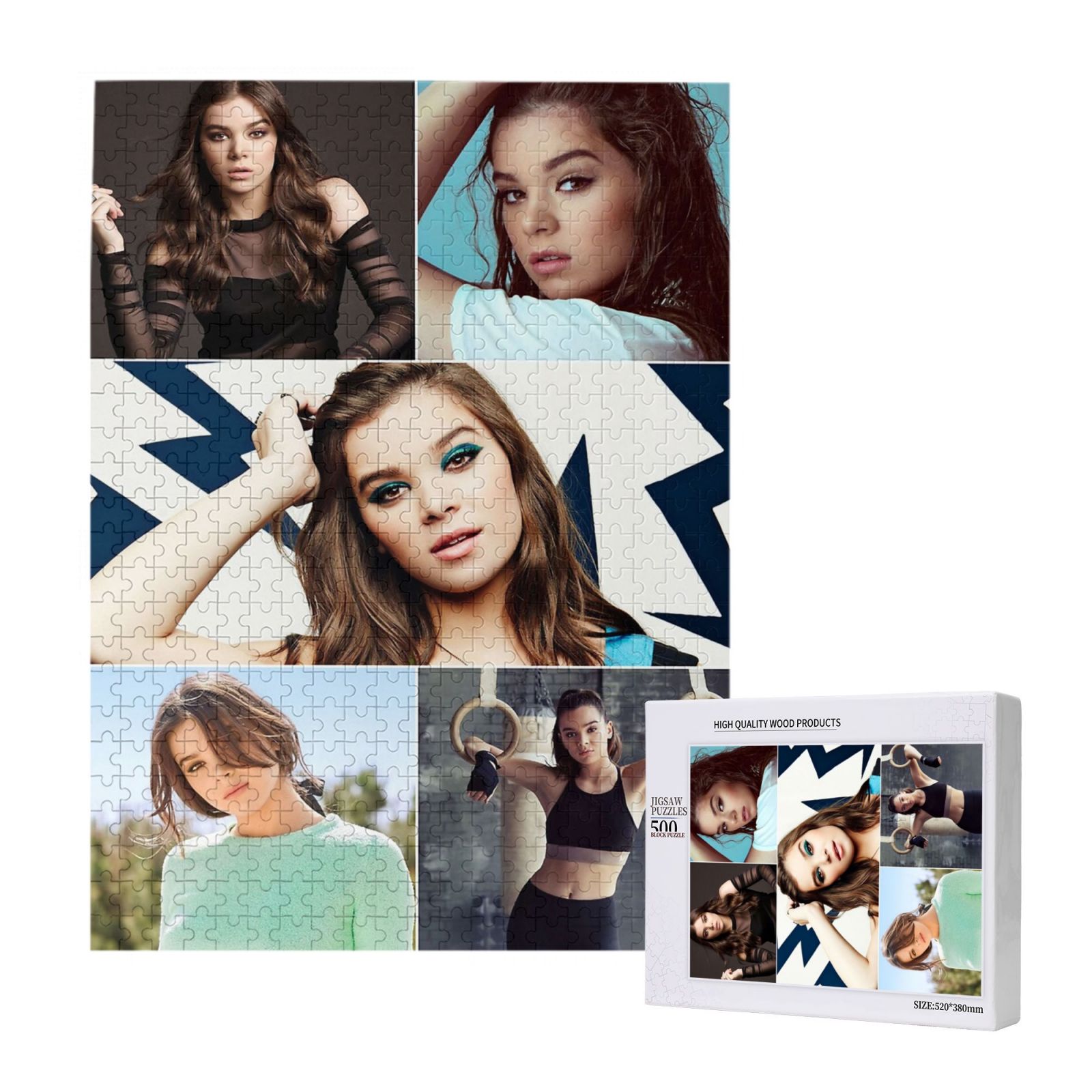 Hailee Steinfeld Jigsaw Puzzle Interactive Brain Teaser Board Game for ...