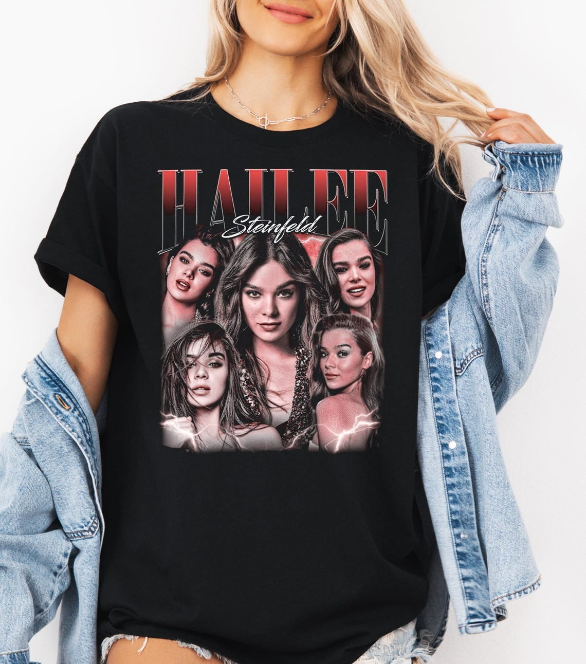 Hailee Steinfeld Vintage Bootleg T-Shirt Retro Actor fan graphic tee ...