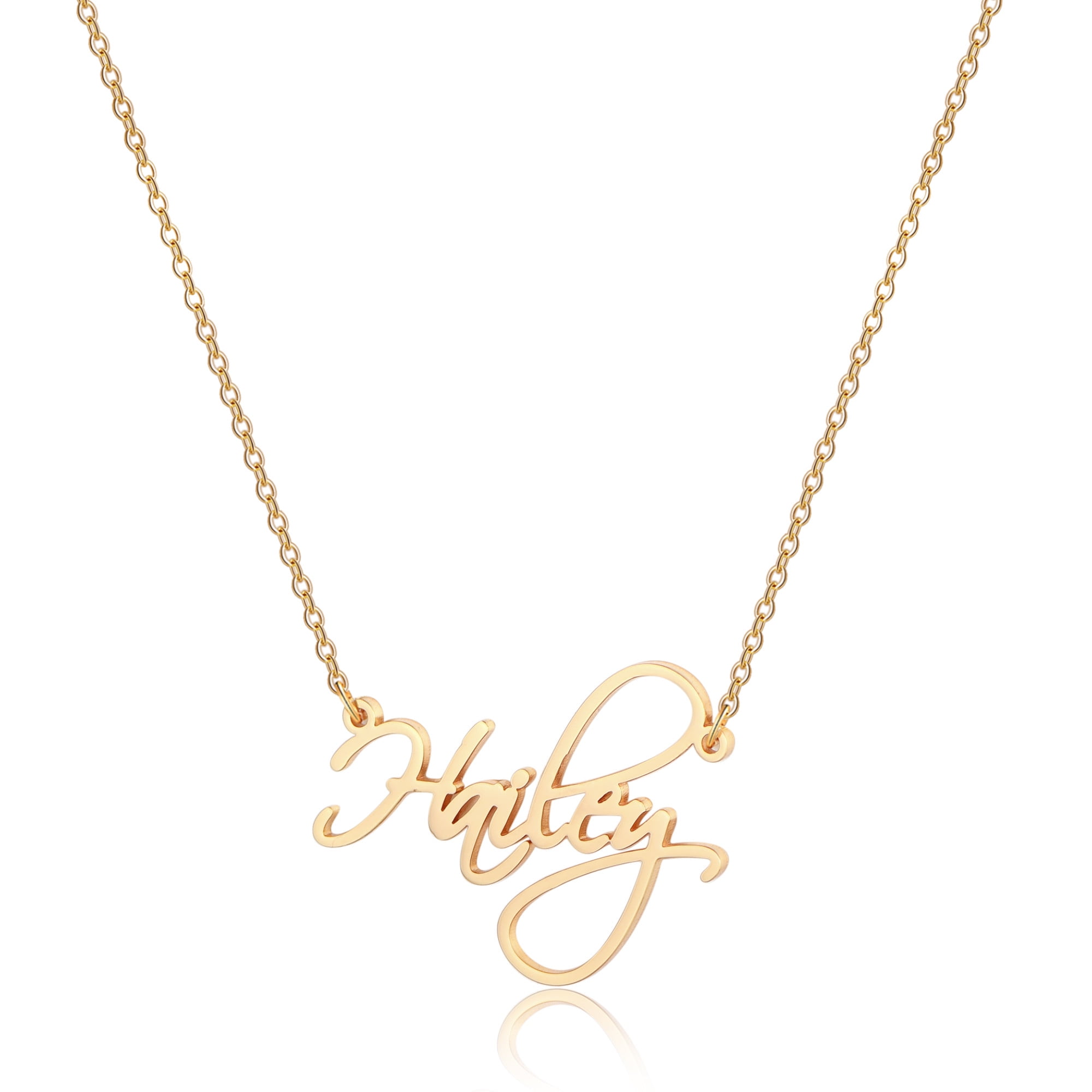 Hailey Necklace Personalized, 14K Gold Filled Ivy Name Necklace ...