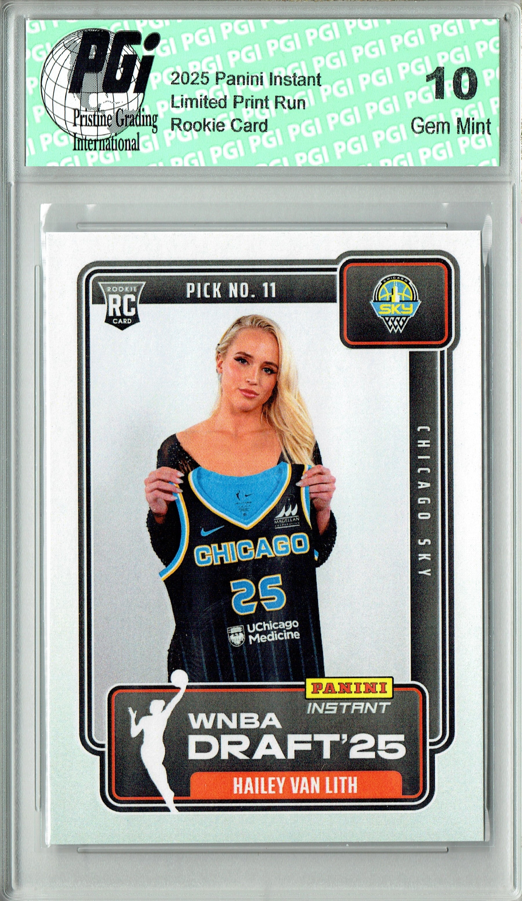 Hailey Van Lith 2025 Panini Instant #DN-10 WNBA Draft '25 Rookie Card ...