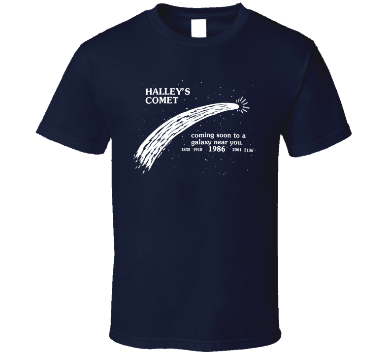Hailey's Comet Retro Space Science T Shirt - Walmart.com