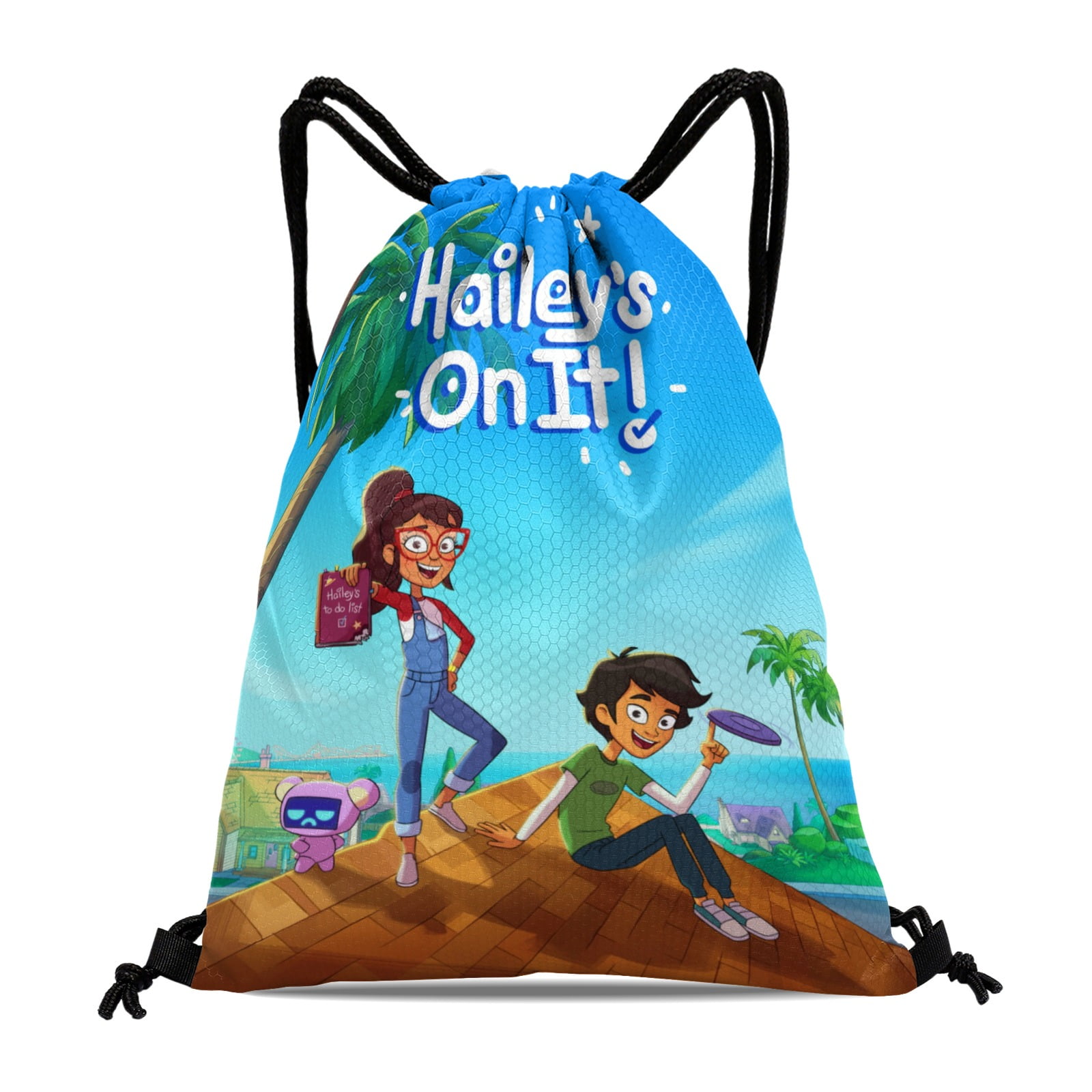 Hailey's on It! Drawstring Backpack Bag Party Favors Goodies Merch Gym ...