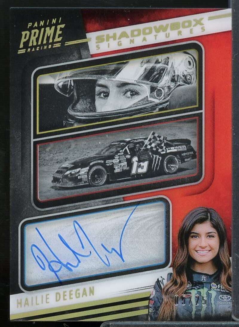 Hailie Deegan Card 2019 Panini Prime Shadowbox Signatures Holo Gold #18 ...