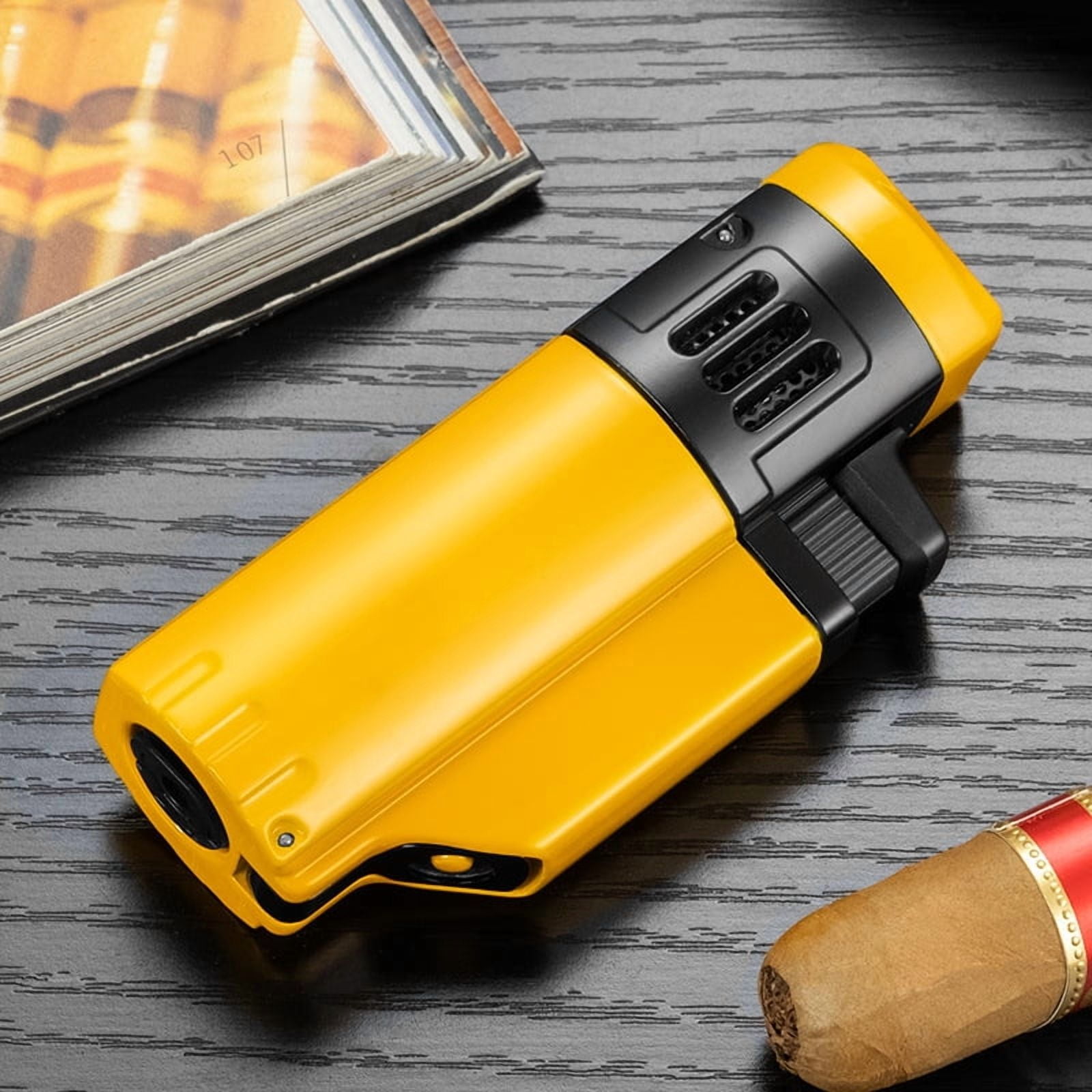 Haillai Butane Torch Lighter, Sold Without Fuel,SKU00341-黄色 1支 ...