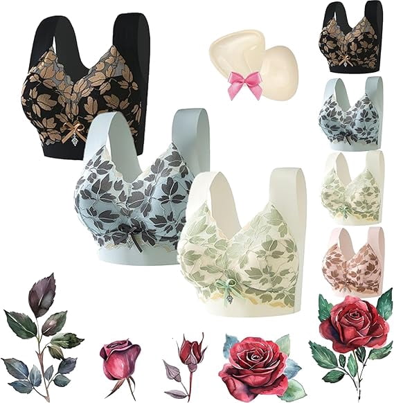 Hailoyearn Bra Older Women, Lushfitting Powerful Push-Up Seamless Bra ...