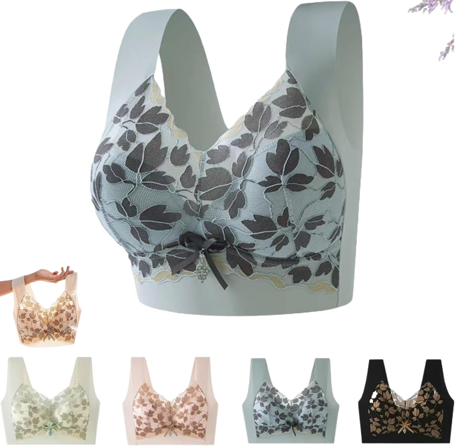 Hailoyearn Bra Older Women, Versatile Comfy Lift & Flex Wireless Bra ...