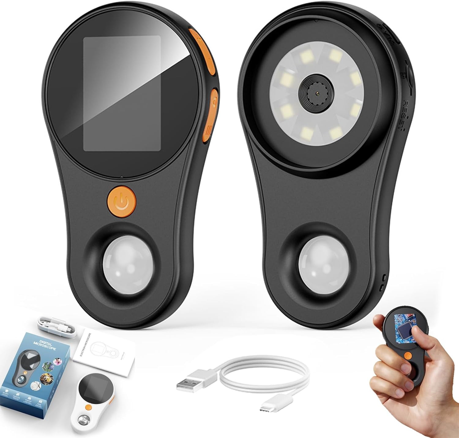 Hailoyearn Magnifying Glass, 2025 Upgrade 500X Portable Handheld ...