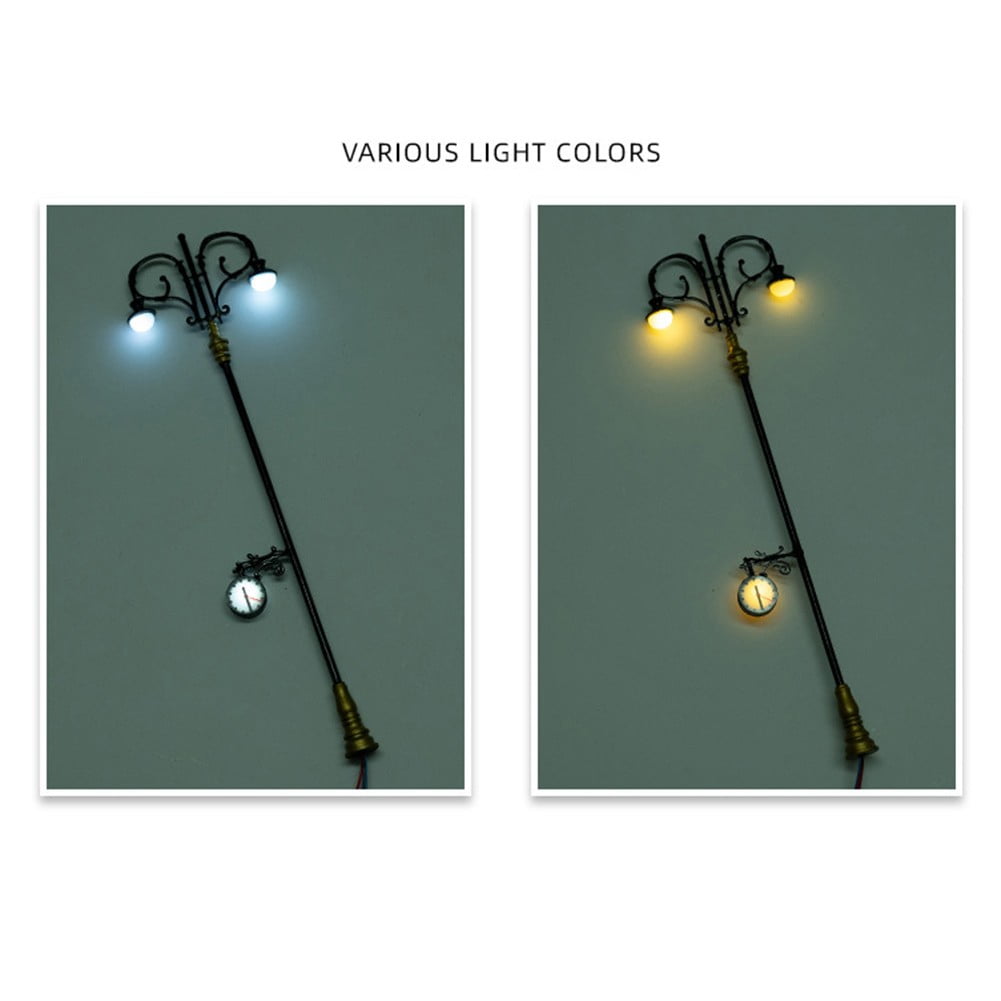 Haimni 1:75 Model Railway Train Lamp Post Street Light Microlandscape ...