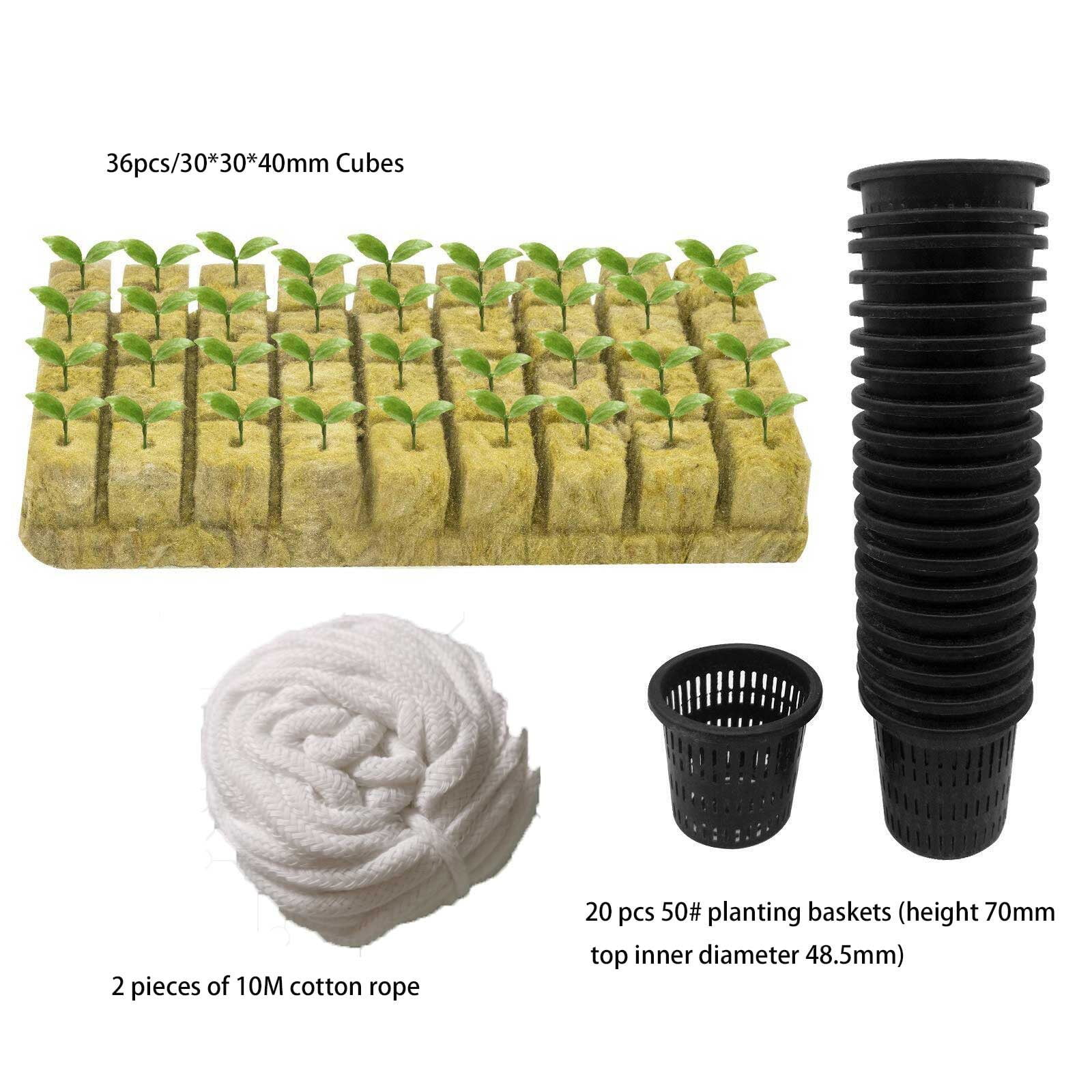 Haimni 1 Set Hydroponic Soilless Mesh Net Basket Plant Flower Fruit ...