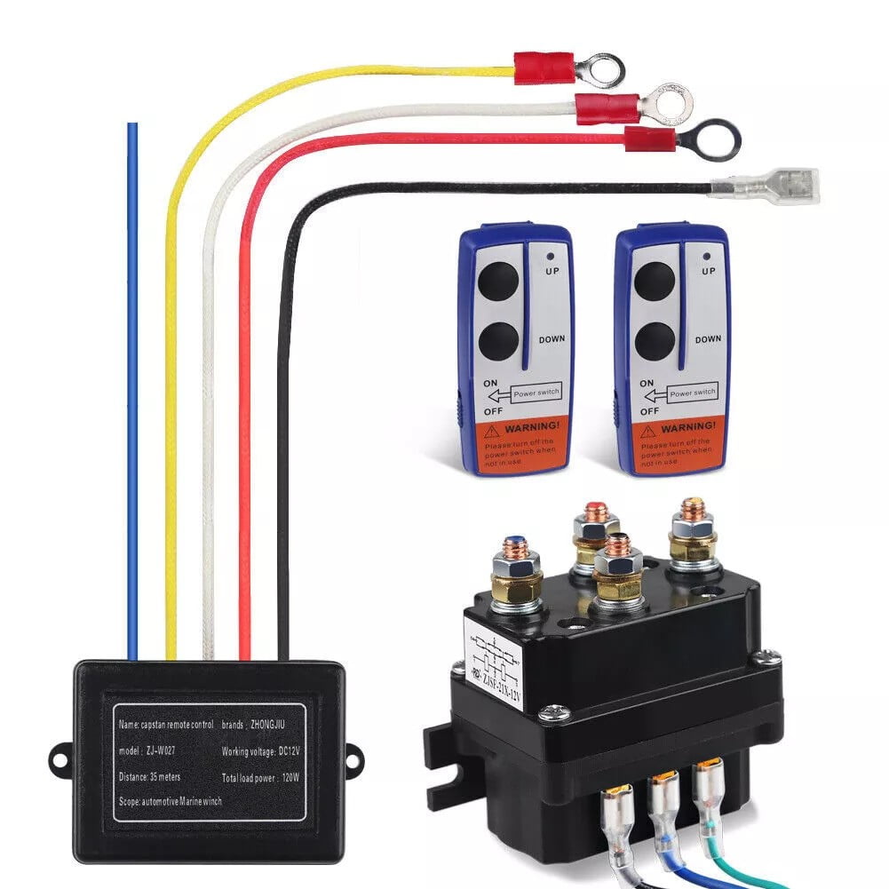 Haimni 12V 500A Winch Control Solenoid Relay Contactor With Wireless ...