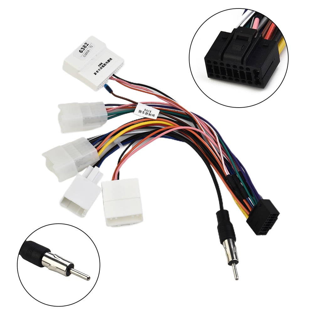 Mosiee 16 Pin Car Stereo Wiring Harness Connector For Toyota Radio ...