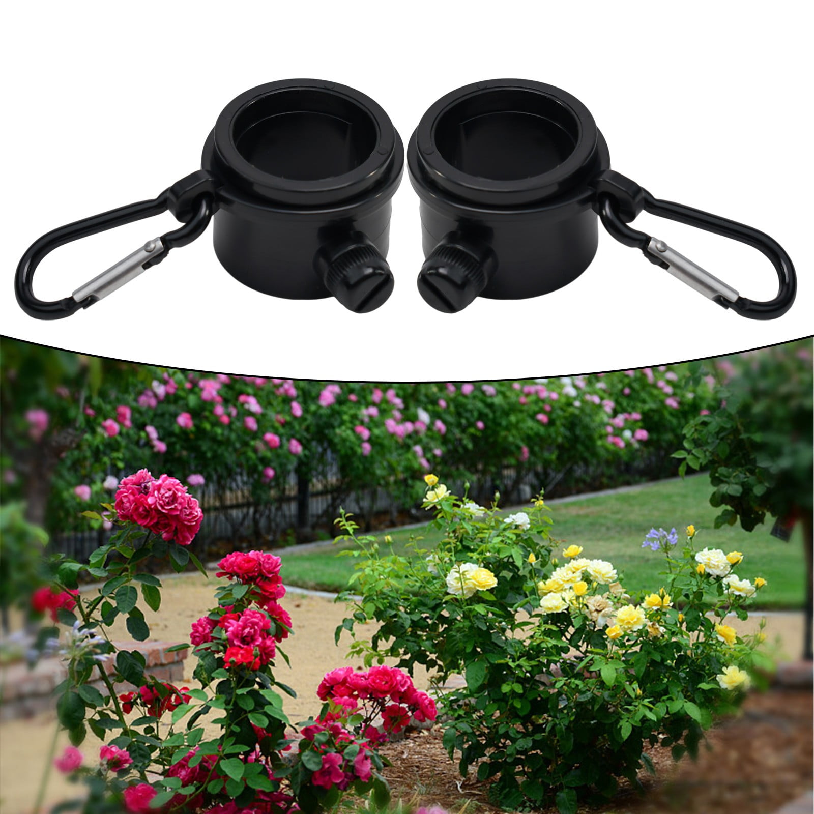 Haimni 1Pair 2Pcs Flag Pole Rings 360 Degree Flagpole Rotating Rings ...