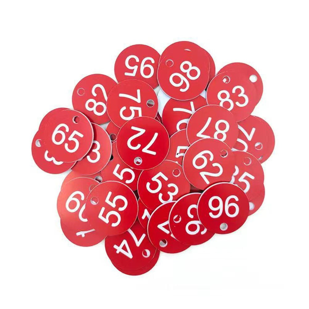 Haimni 20Pcs Beehive Tag Round Numbered Sign Labels With Hole Livestock ...