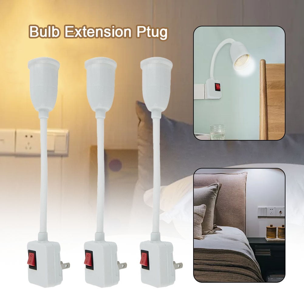 Haimni 3 Pack E26 E27 Led Light Bulb Lamp Holder Flexible Extension ...