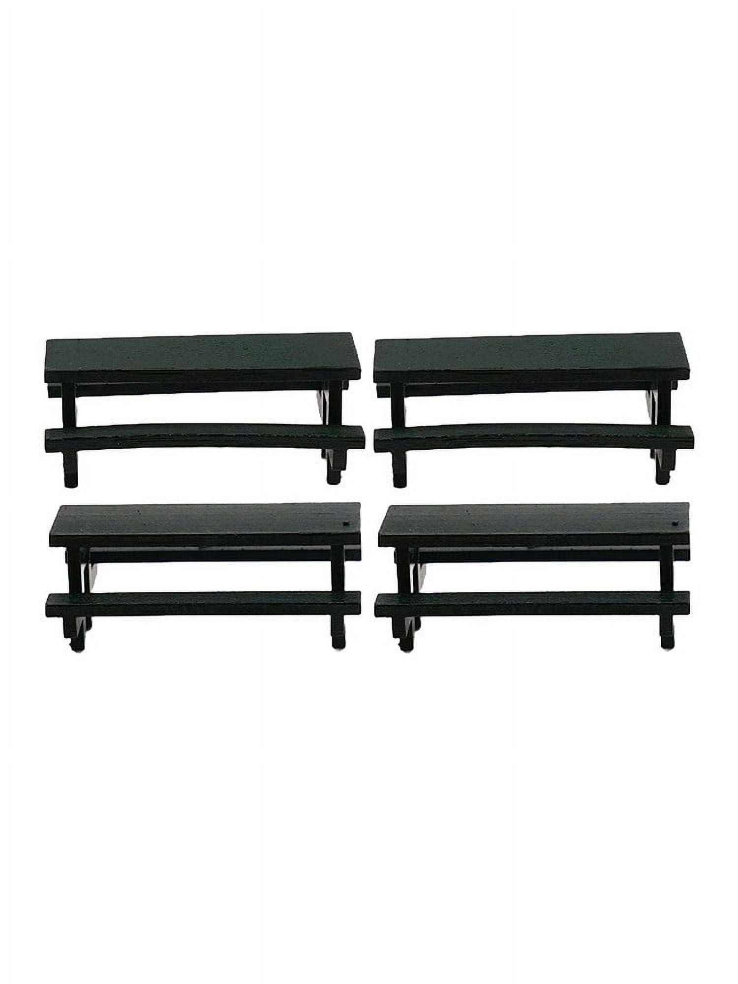 Haimni 4Pcs Plastic 1:50 Scale Garden Park Benches Street Platform ...
