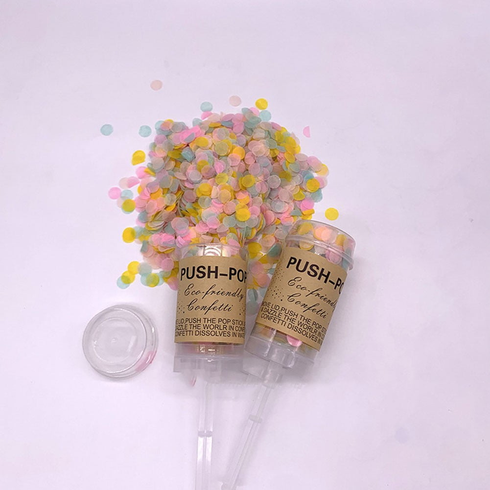 Haimni 4Pcs Tuile Fireworks Wedding Supply Party Rainbow Paper Crumbs ...